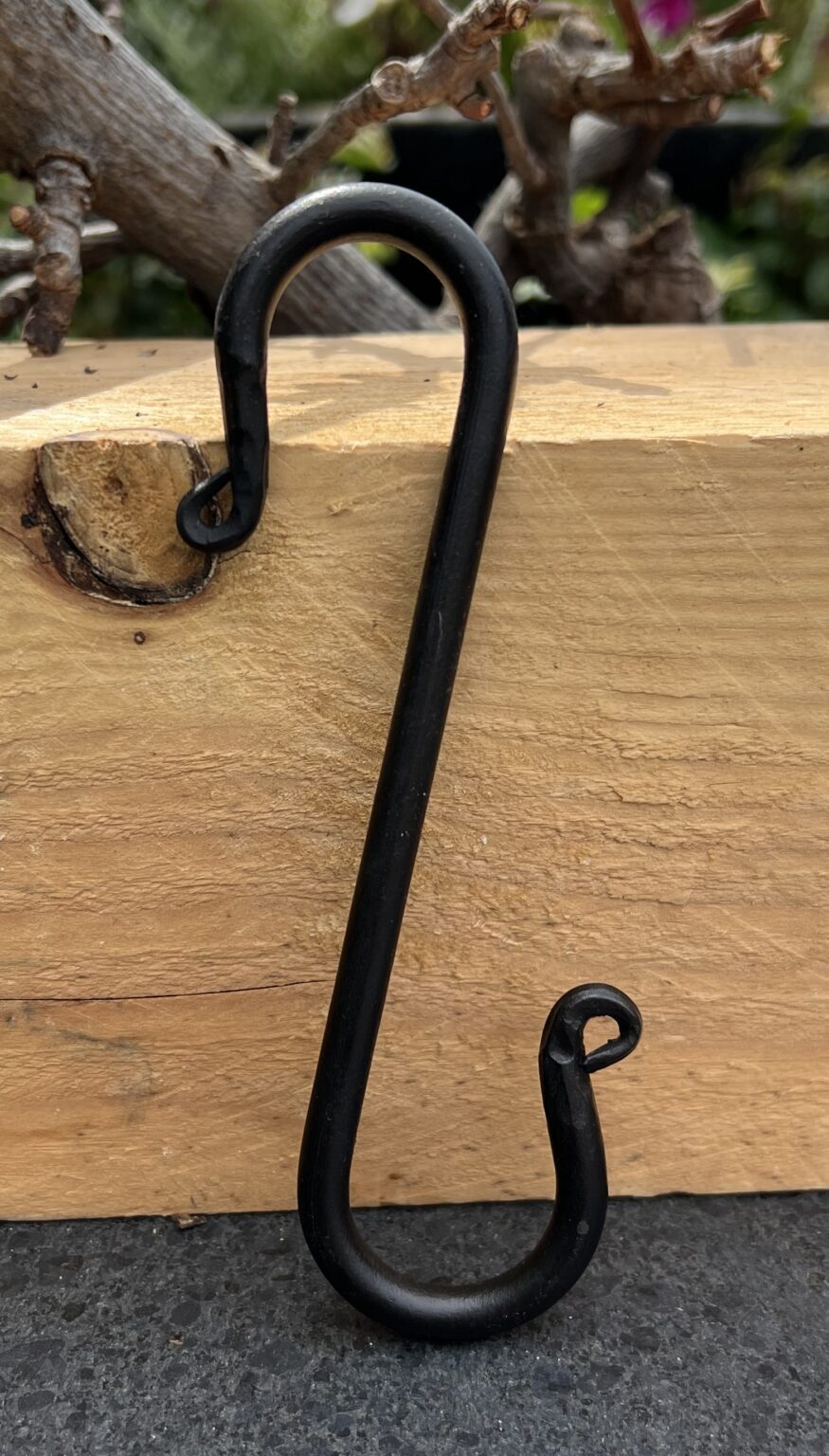 S-haak, metaal, 14,8 cm. zwart SH115 – Robanjer Tuindecoratie